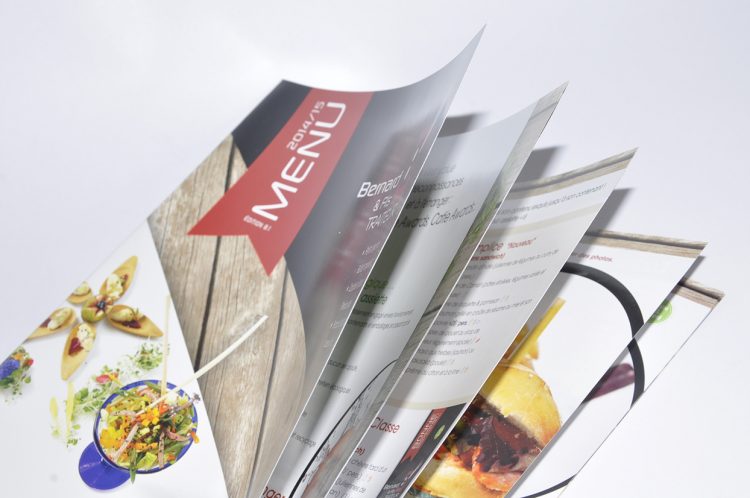 Impression de menu de restaurant Montréal, Québec, Côte-Nord | Produits ...